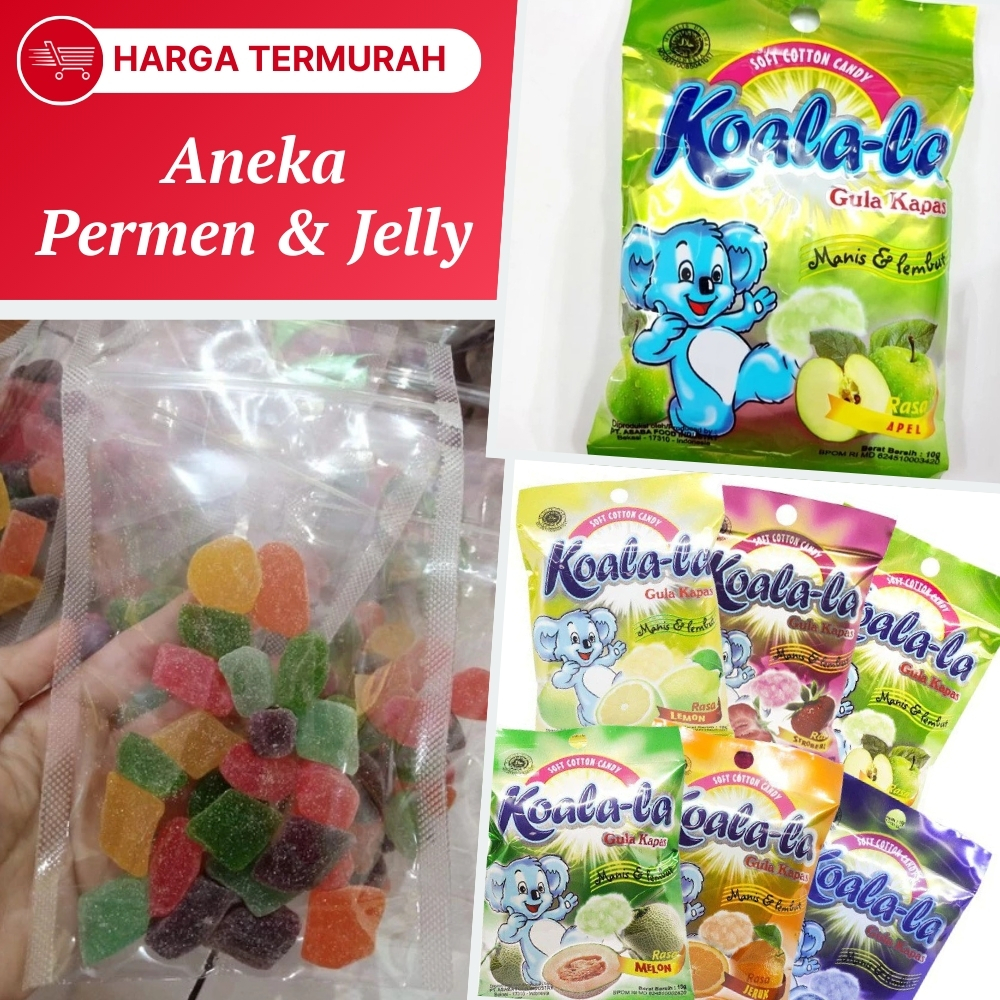 Jual Permen Kapas Jadul Koala Pemen Kapas Permen Jelly Inaco Rasa Buah ...