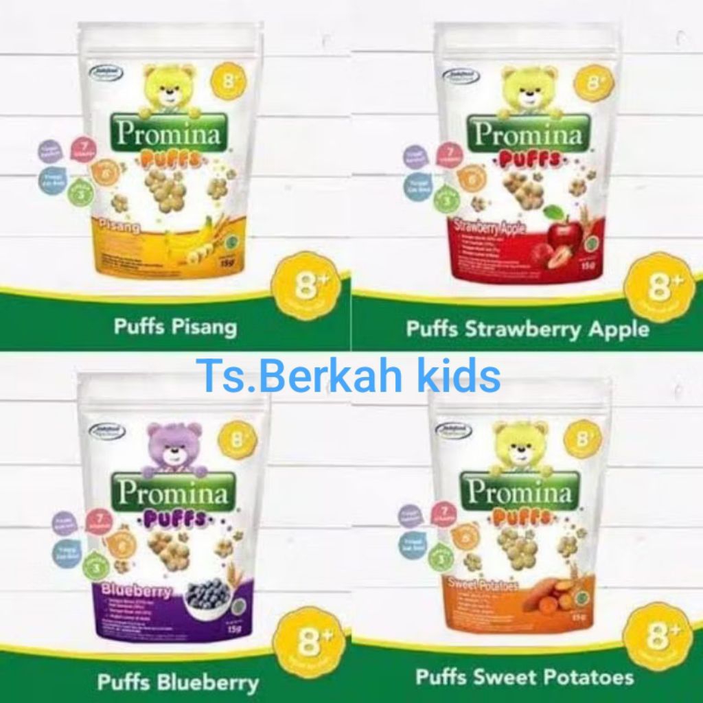 Jual Promina Puff Banana/strawberry apel/Blueberry/Wagyu Beef | Shopee ...