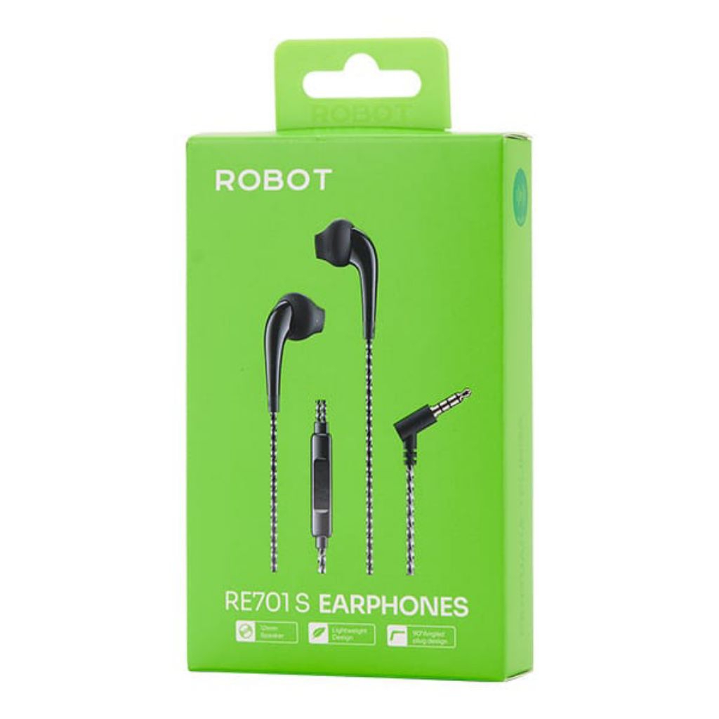 Jual ROBOT RE701S Wired Earphone Bass Headset Original | Shopee Indonesia