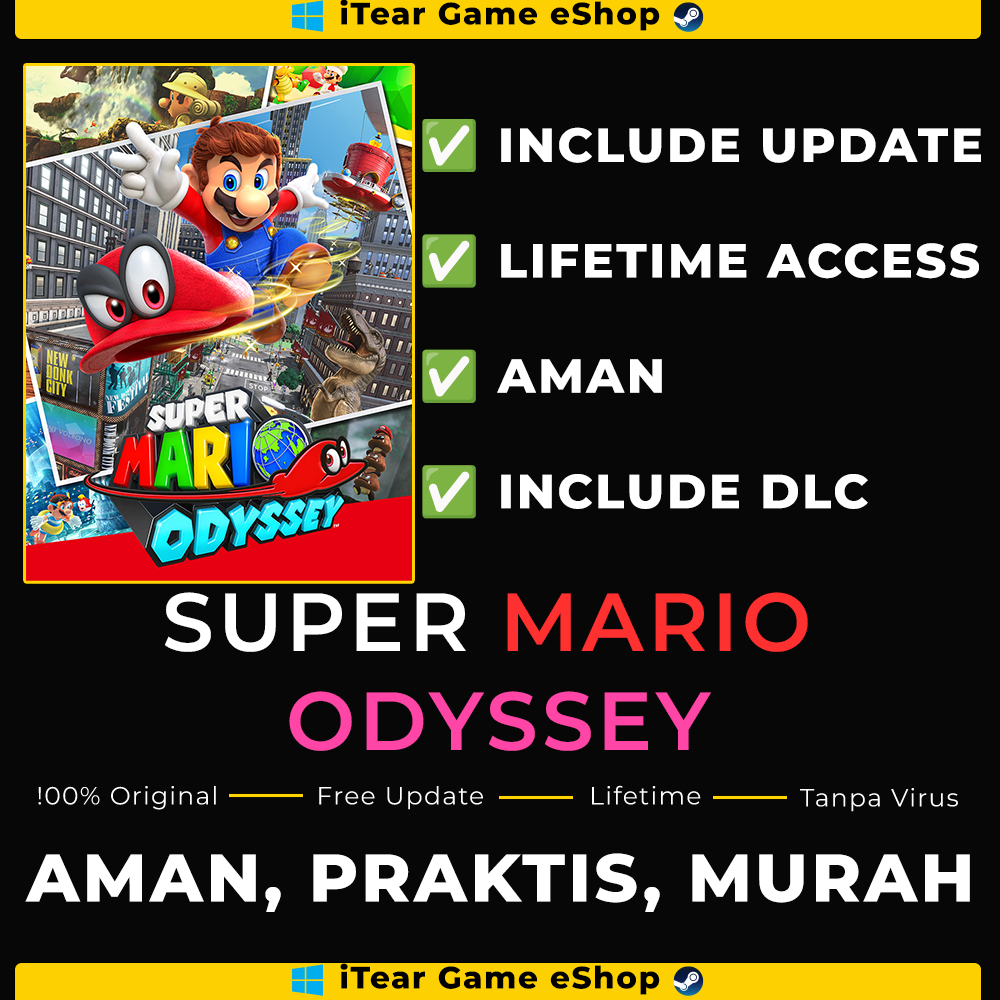 Jual Super Mario Odyssey Full Update & DLC + Emulator - Nintendo Switch ...