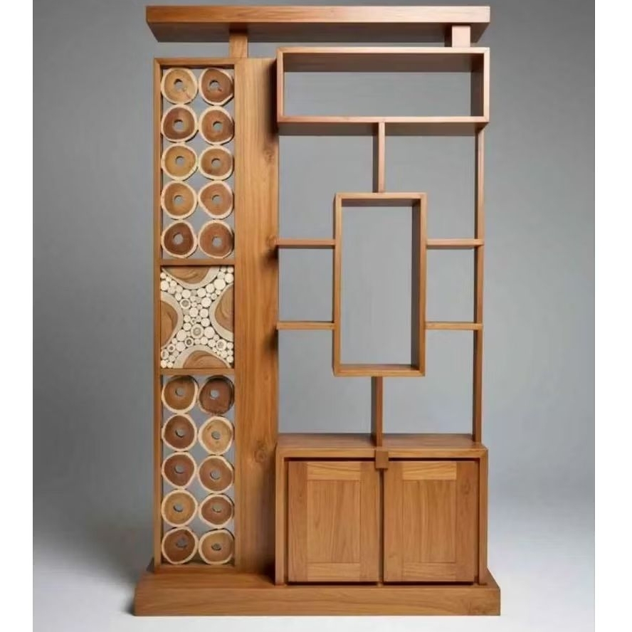 Jual Buffet Minimalis Almari Hias Buffet Partisi Penyekat Ruangan Kayu ...