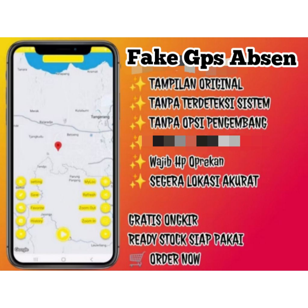 Jual FAKE GPS ABSENSI WAJIB HP OPREKAN/ROOT | Shopee Indonesia