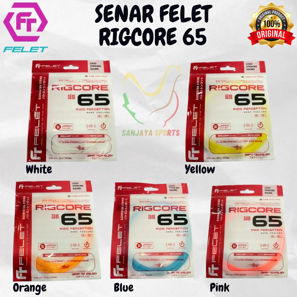 Jual String FELET Badminton / Senar Bulutangkis FELET RIGCORE 65 ...
