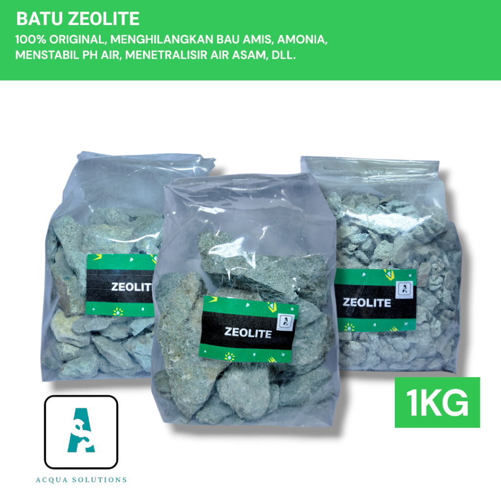 Jual Batu Zeolit Media Filter Air Penyerap bau Amis Amonia 1Kg | Shopee ...