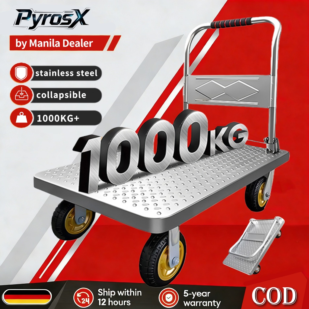 Jual Troli Handtruck Troli Lipat Besi Hand Truck Folding Cart Silent ...
