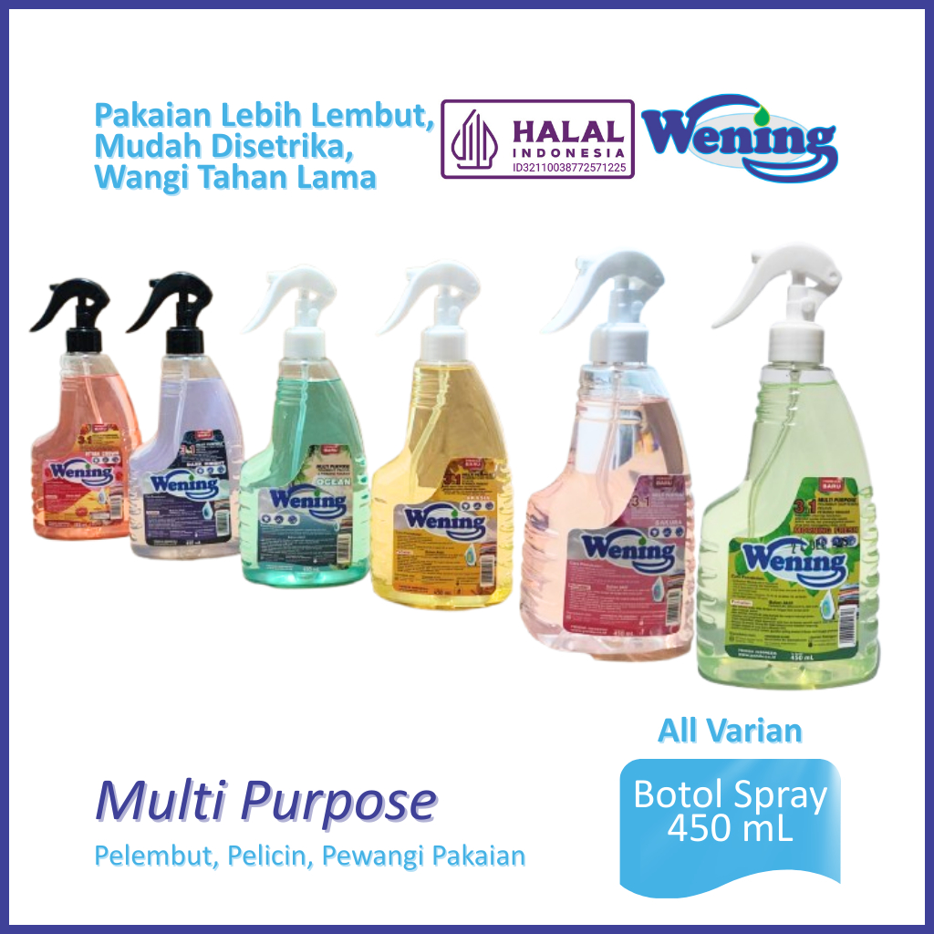 Jual Wening Multi Purpose Pelembut, Pelicin, dan Pewangi Pakaian Botol ...