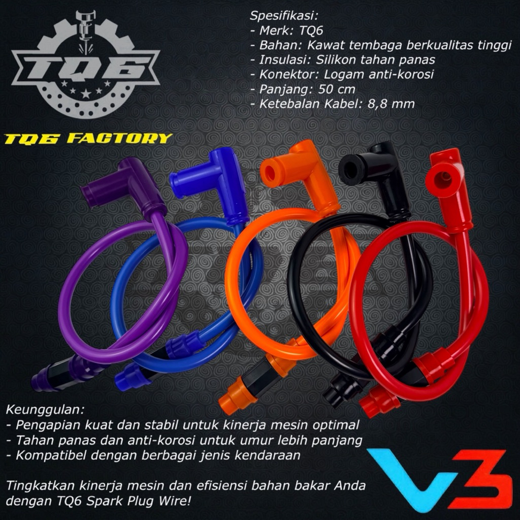Jual Kabel busi Kabel Busi Motor TQ6 Cangklong Busi Universal | Shopee ...