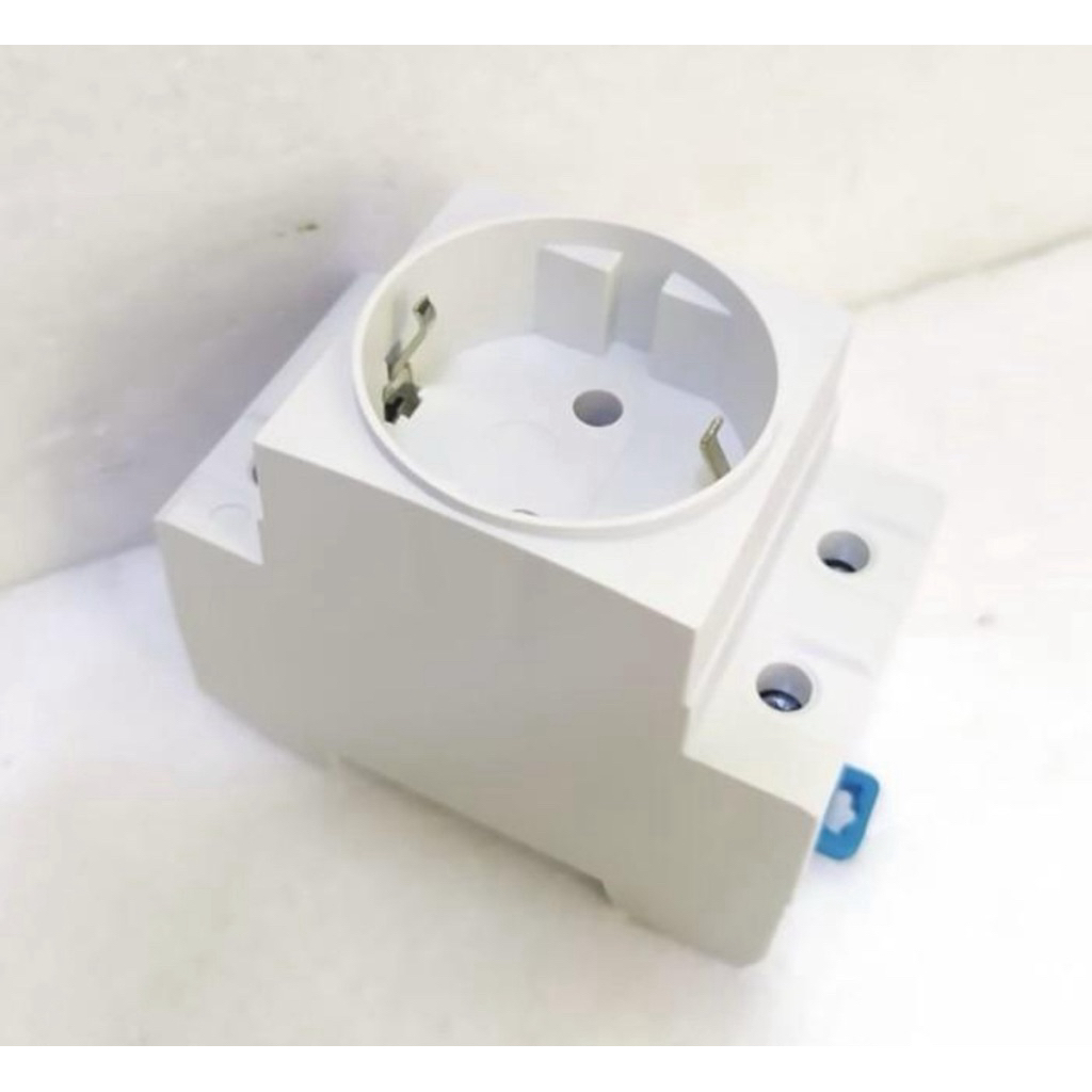 Jual Stop Kontak Din Rail Rel MCB Mounting Box Panel Modular Socket FTK ...