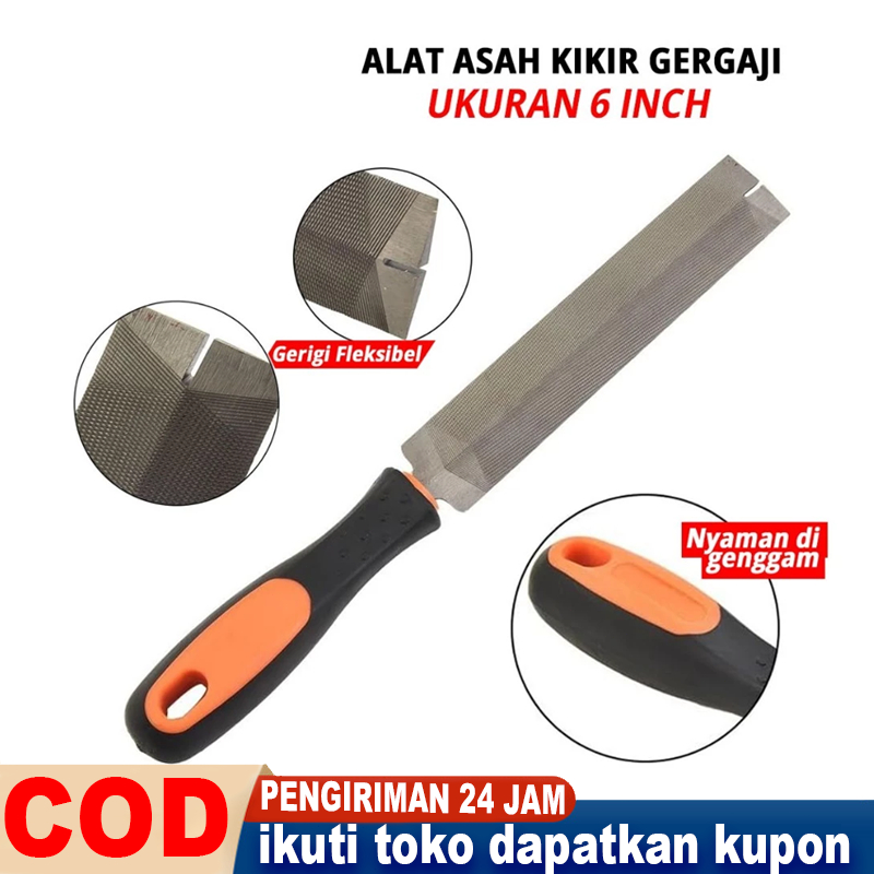 Jual Kikir Gergaji 6 Inch Alat Asah Kir Gergaji Flat Besar Penghalus ...