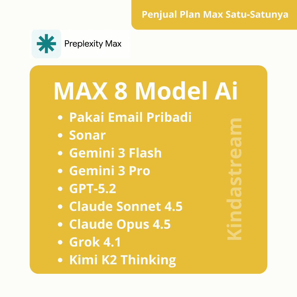 Jual Perplexity AI PRO / MAX 1 Tahun Full Garansi | Shopee Indonesia