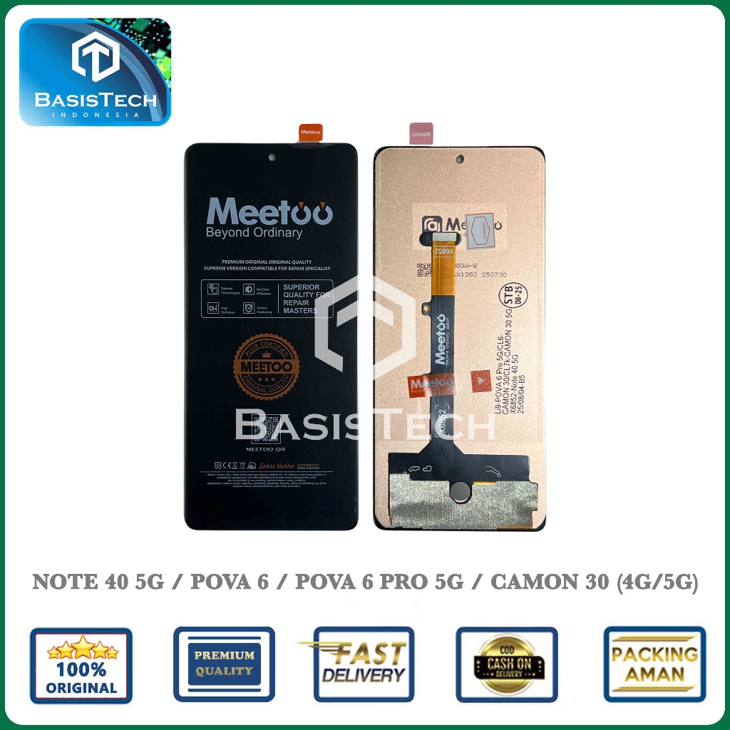 Jual LCD FOR INFINIX NOTE 40 5G X6852 - TECNO CAMON 30 4G 5G - POVA 6 ...