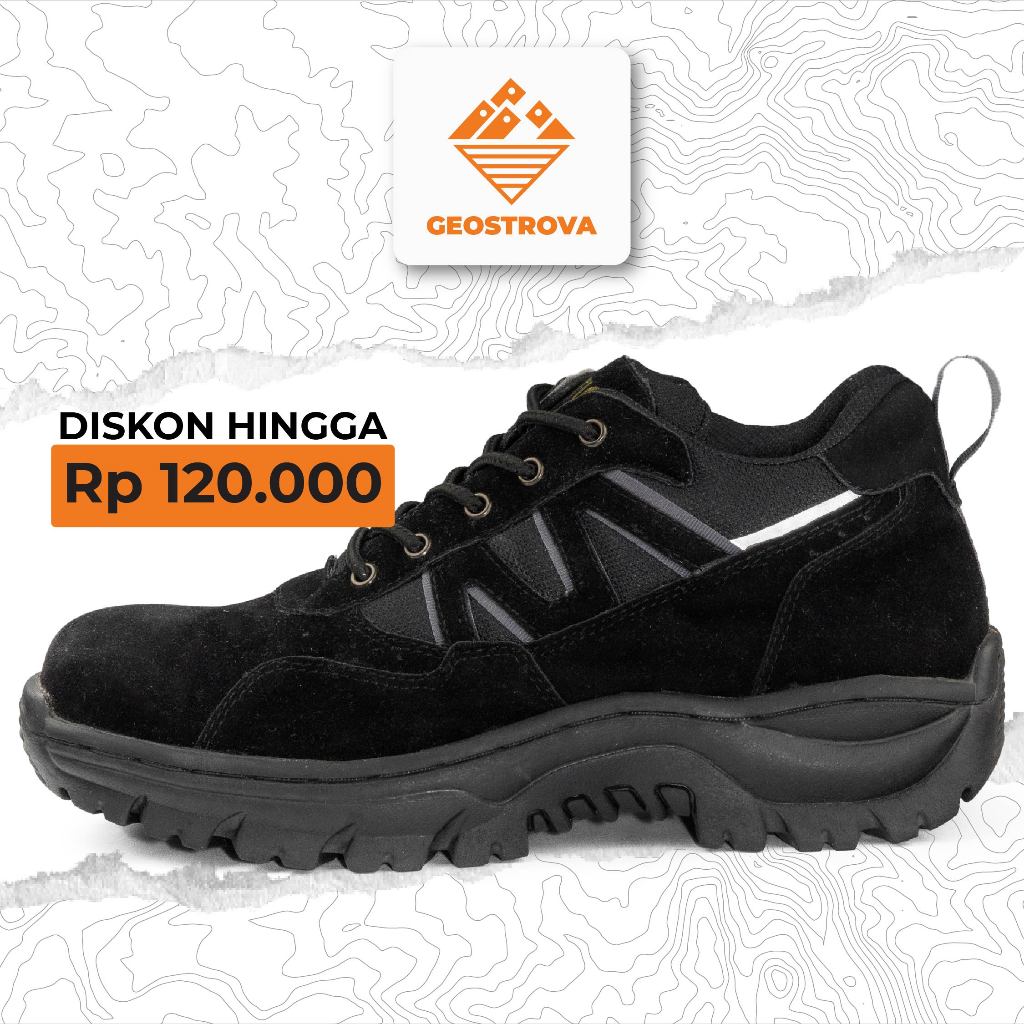 Jual Sepatu Safety Pria Ujung Besi Slip Puncture Resist Awet Anti Jebol ...