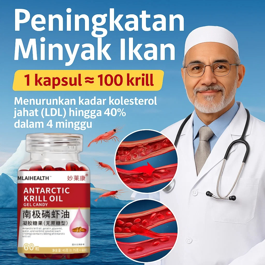 Jual [ BELI 1 GRATIS 2 ] Minyak Ikan Krill Antartika/ Ubat - Suplemen ...