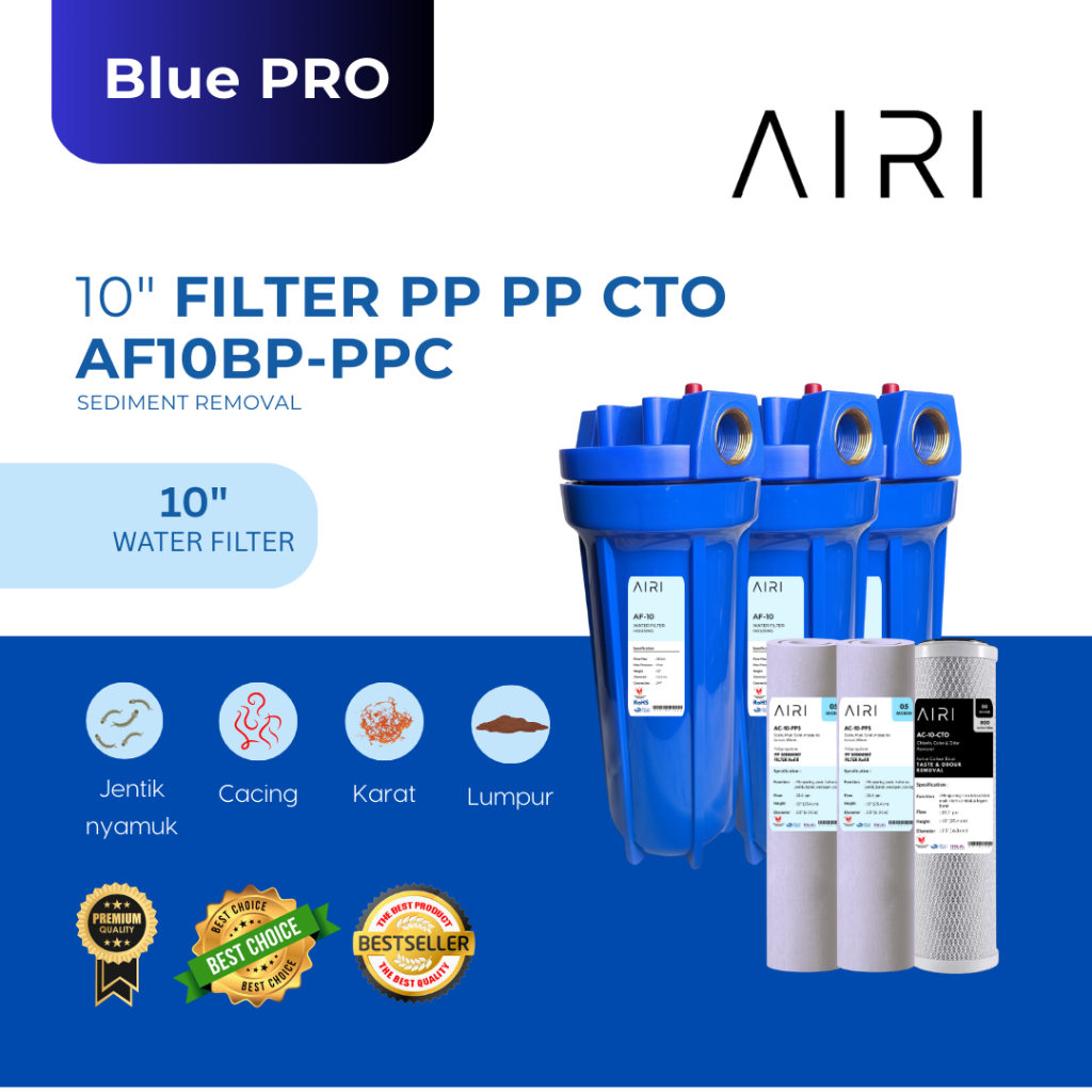 Jual AIRI Paket Filter saringan penjernih air sumur PAM | Hujan | Tanah ...