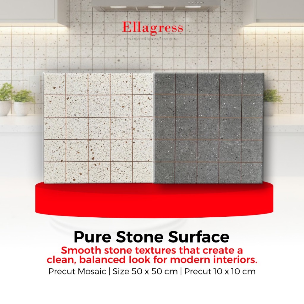 Jual Ellagress Mosaik Precut Nat Palsu 50x50 Motif Terazzo Matt Keramik ...