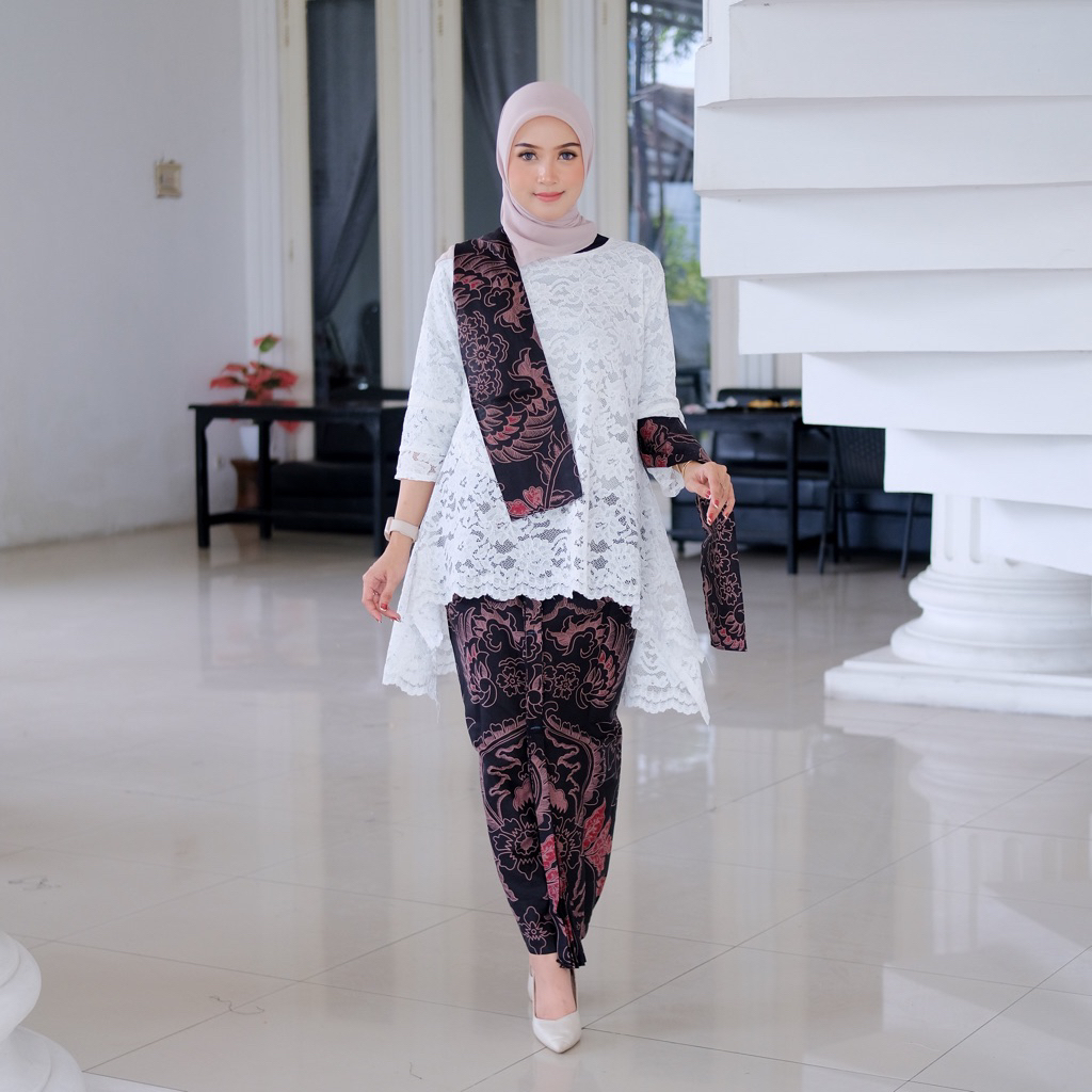Jual Batik Selaras Rok Wiru Wanita Instan Free Selendang Model Terbaru ...
