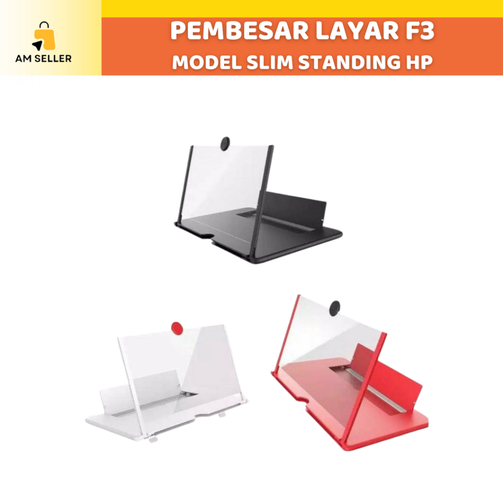 Jual Kaca Pembesar Layar F3 Tipis Model Slim Standing Hp Smartphone ...
