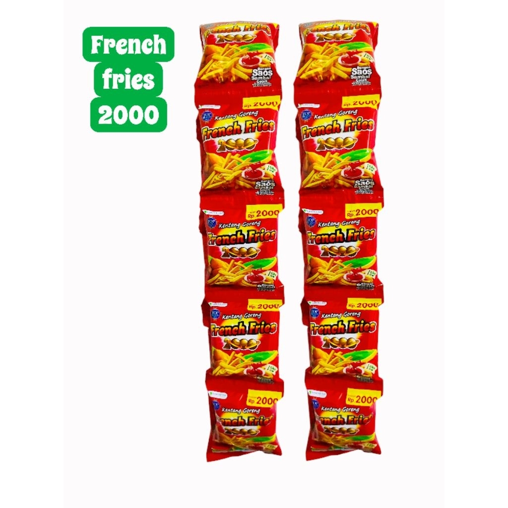 Jual snack french fries 2000 1 renceng isi 10 pcs | Shopee Indonesia