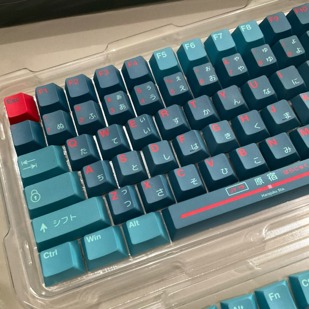 Jual Press Play Harajuku PBT Dye Sub Cherry Profile Keycaps for ...