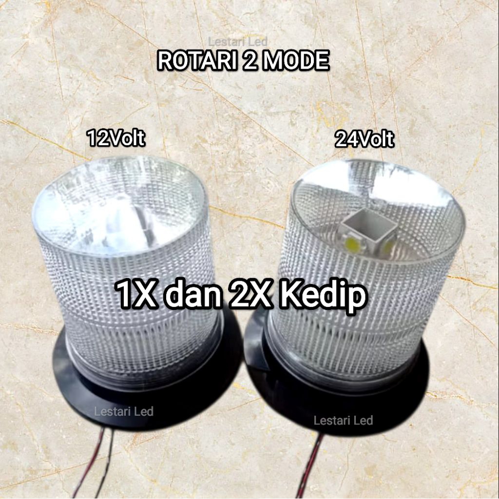 Jual LAMPU ROTARY BLITZ PESAWAT TOPLES JUMBO 8 LED HPL 2 MODE 2X & 1X ...