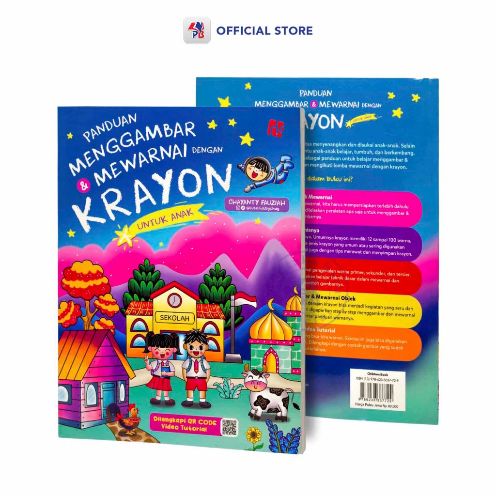 Jual Buku Mewarnai / Panduan Menggambar & Mewarnai dengan Krayon untuk ...