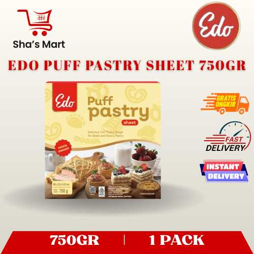 Jual Edo Puff Pastry Sheet 750gram | Shopee Indonesia