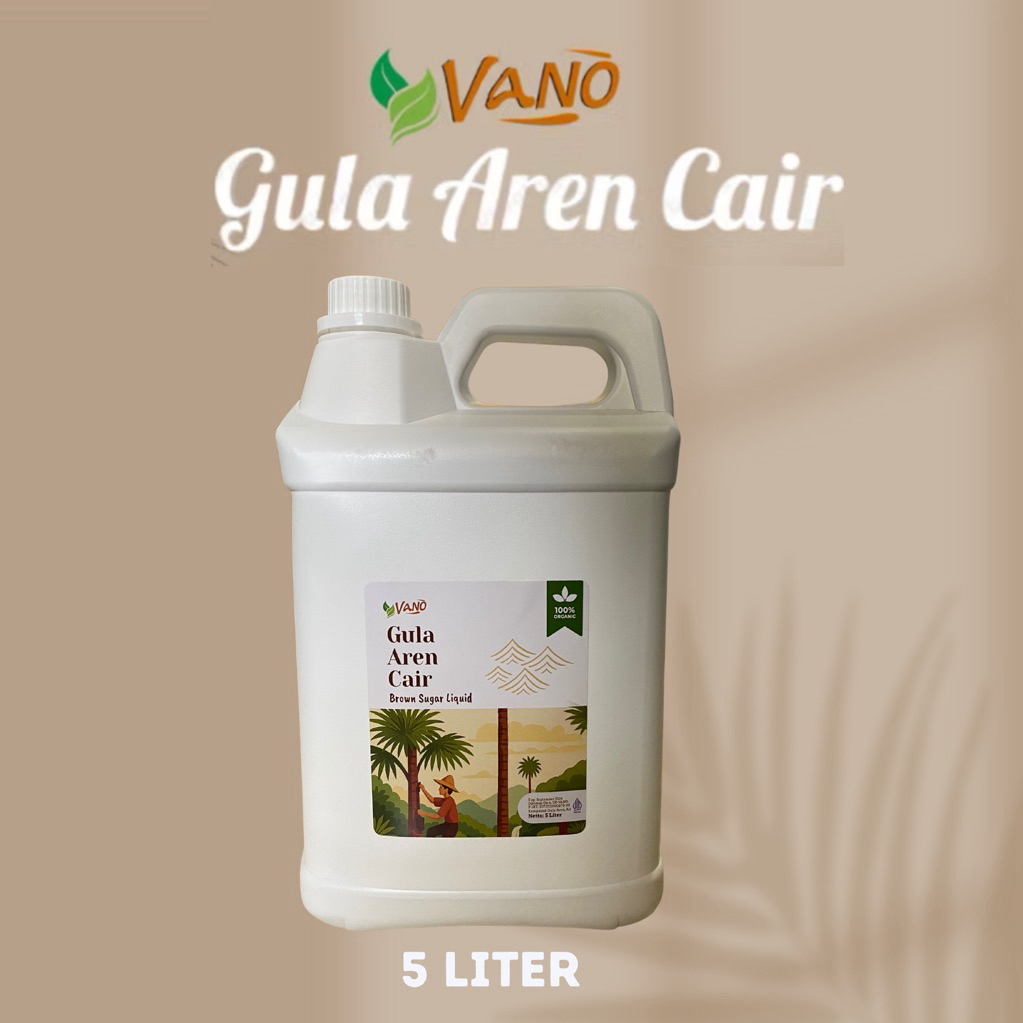 Jual VANO Gula Aren Cair 5 Liter - Brown Sugar Liquid Low GI Natural ...