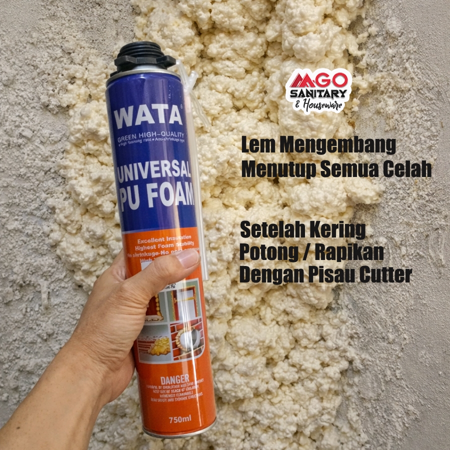 Jual PU Foam 750ml – Lem Busa Mengembang - Foam Serbaguna untuk ...