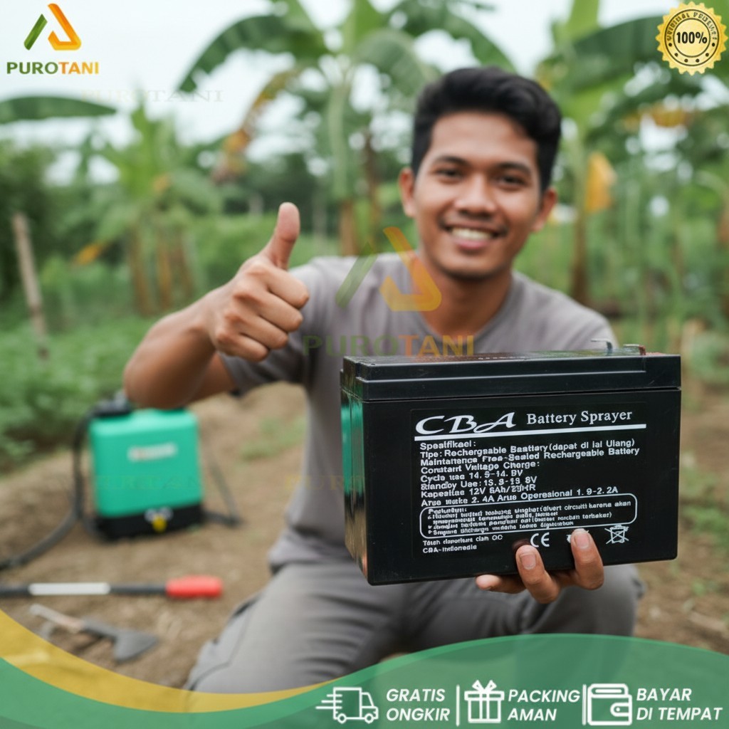 Jual CBA Battery Sprayer Aki kering Tangki Elektrik CBA 12V 8AH ...