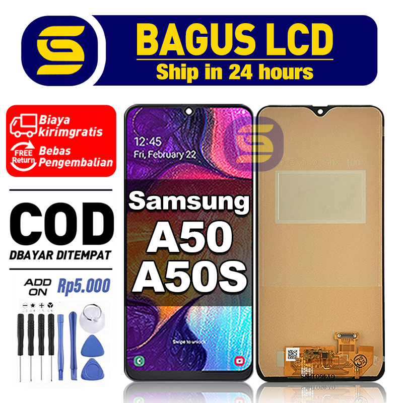 Jual LCD For Samsung A50 A50S Touchscreen Fullset Compatible For Glass ...