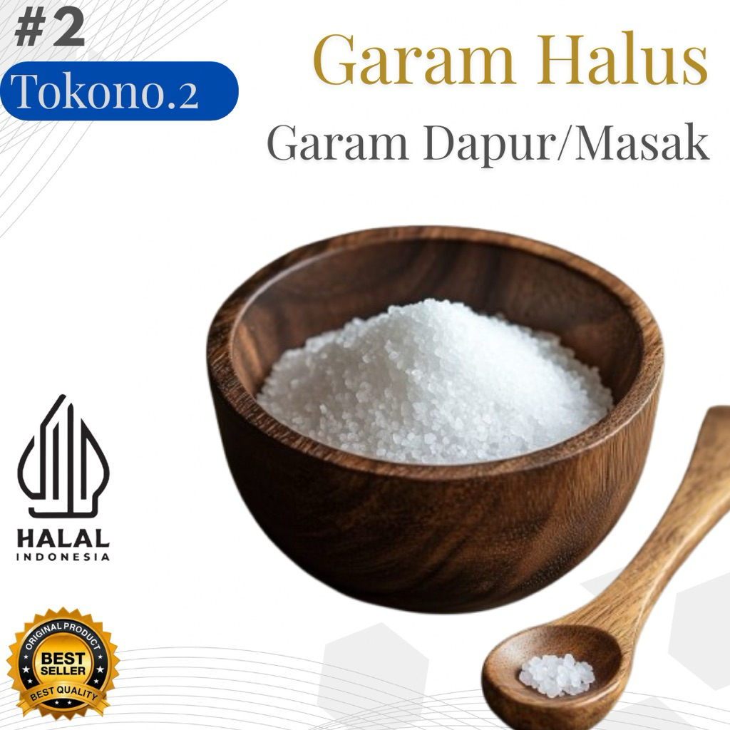Jual Garam Halus Garam Masak Kemasan 1 Kg | Shopee Indonesia
