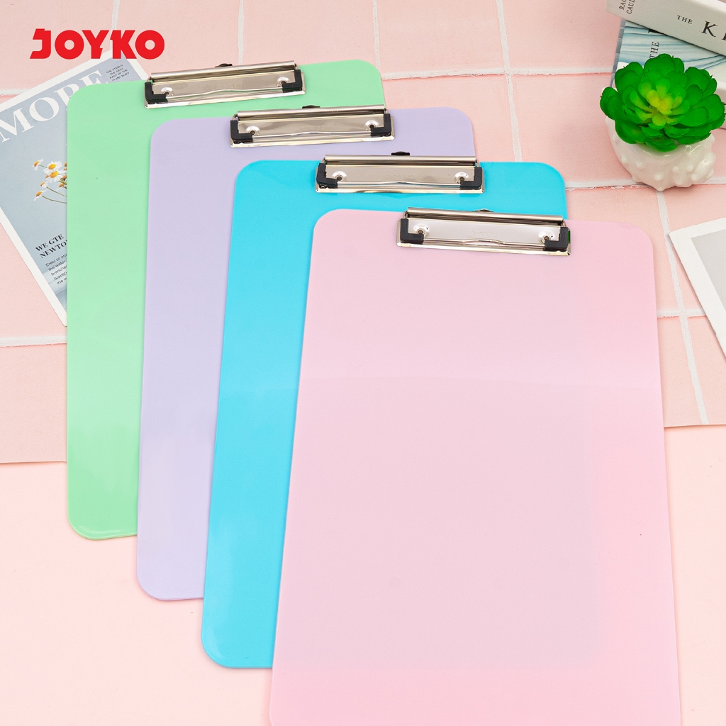 Jual Joyko Clipboard A4 F4 PASTEL Plastic / Papan Jalan Alas Ujian ...