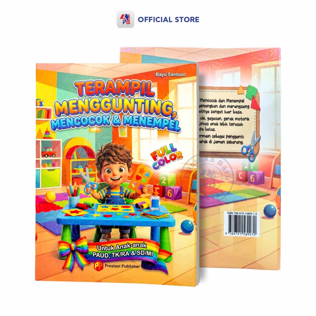 Jual Buku Anak / Terampil Menggunting Mencocok & Menempel Full Color ...
