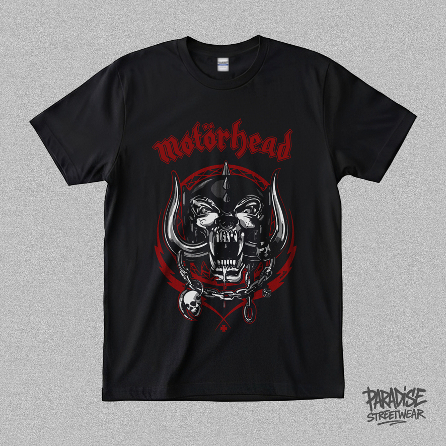 Jual PARADISE - Kaos Band - Motorhead Red Logo - Supersoft Premium ...