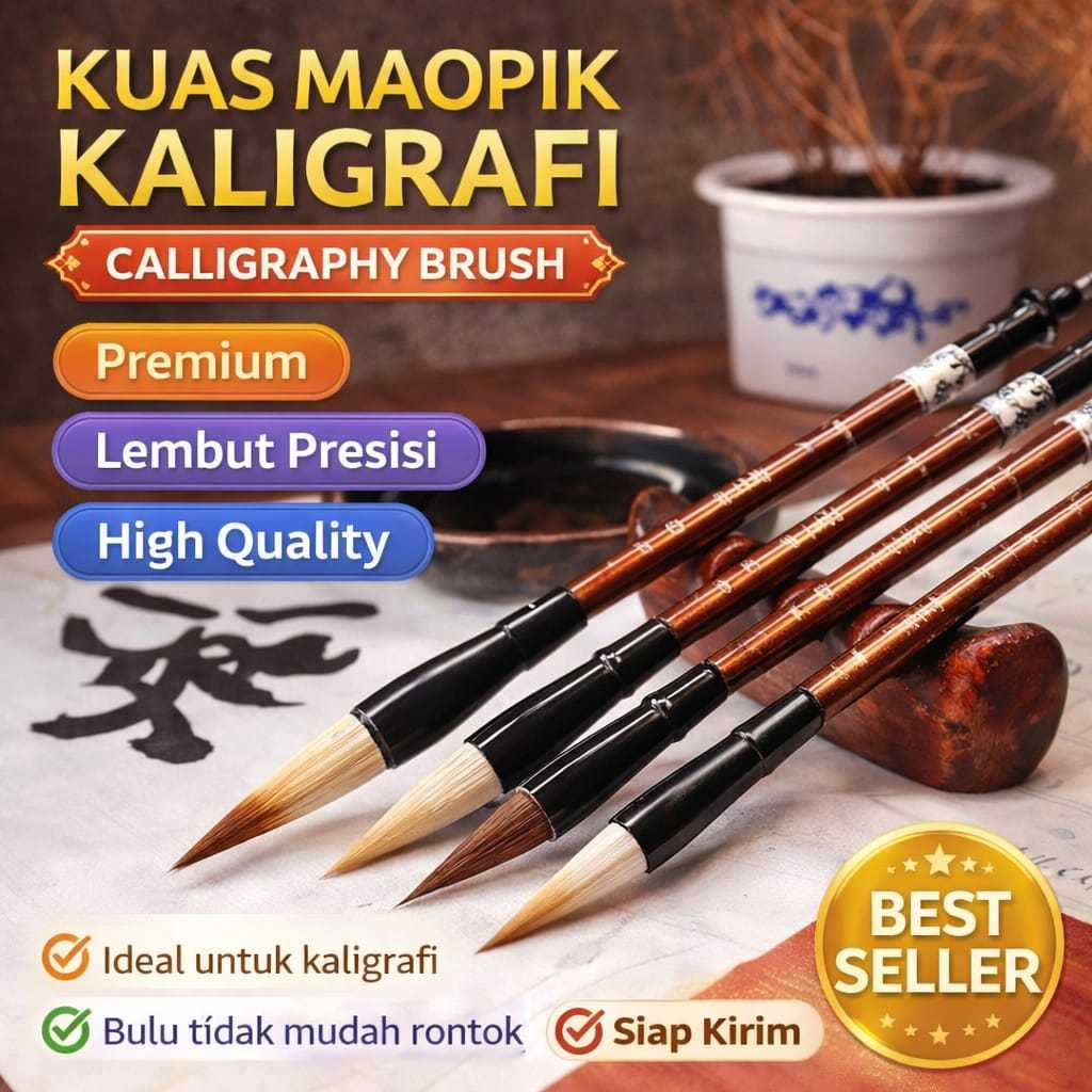 Jual Kuas Maopik / Kuas Kaligrafi / Maobit Calligraphy Brush / Kuas ...