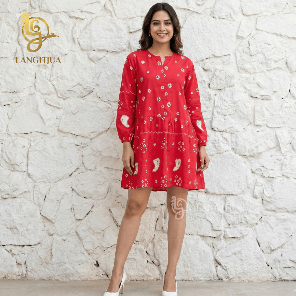 Jual LANGITJUA - Woro Ayu Dress Jumputan Solo Handmade | Baju Batik Tie ...