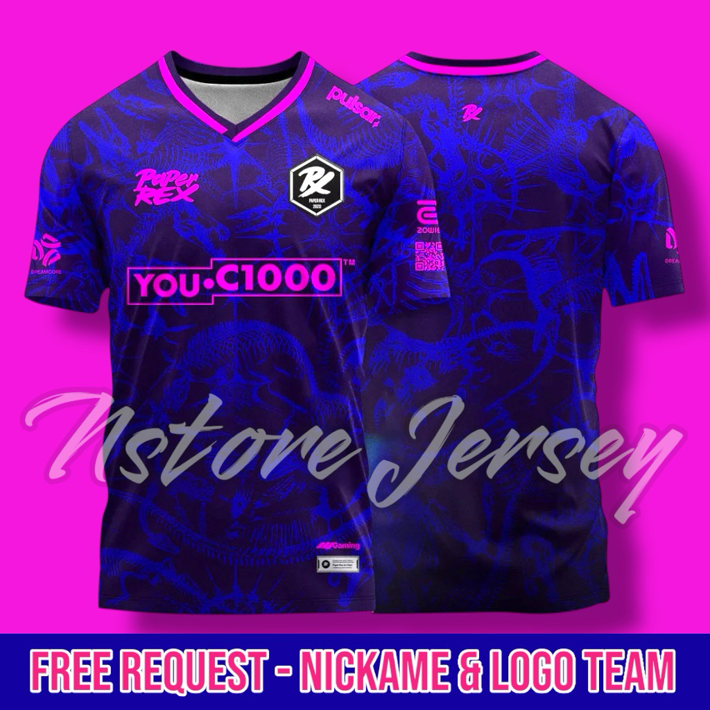 Jual JERSEY ESPORT PAPER REX Esport DinoGlitch Valorant Terbaru 2026 ...