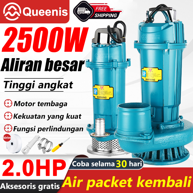 Jual Pompa Celup Air Kotor 2500W 2.0HP/1 inch Volt pompa Rumah tangga ...