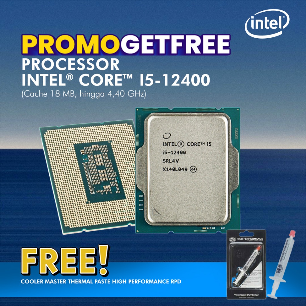 Jual [FREE THERMAL PASTE] INTEL PROCESSOR I5 12400 LGA1700 1YT | Shopee ...