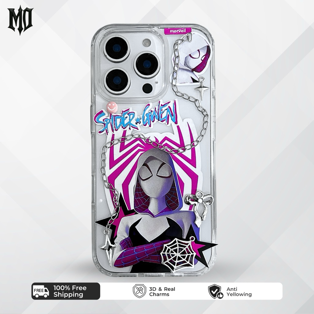 Jual [morveil] Luxe Line - Spidergwen spiderman marvel CASE HP IPHONE ...