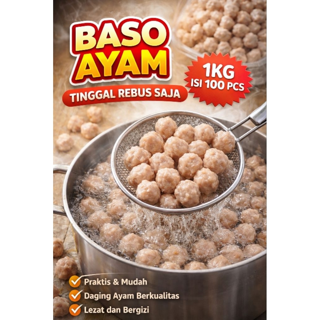 Jual baso ayam pentol 1kg | Shopee Indonesia