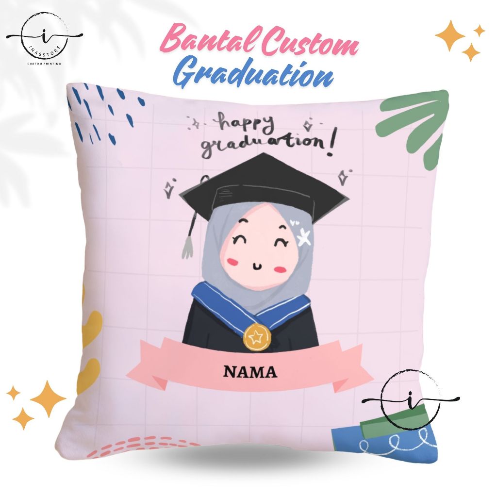 Jual BANTAL GRADUATION / BANTAL FOTO PRINTING / BANTAL CUSTOM PRINTING ...