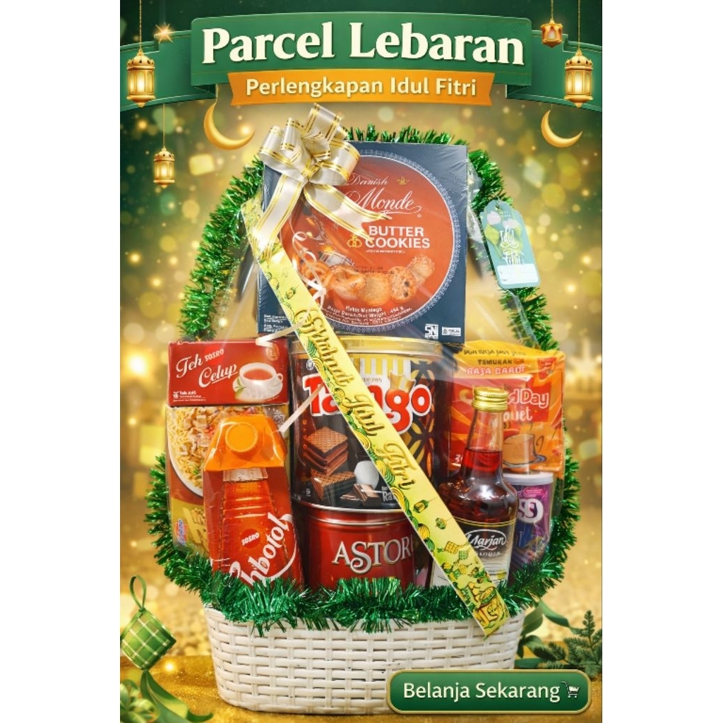 Jual Parcel Lebaran Parcel Makanan Snack dengan Monde Butter Cookies ...