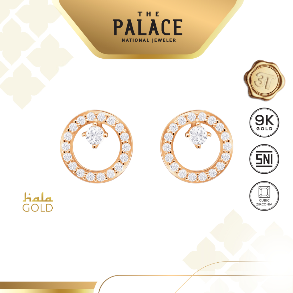 Jual Hala Gold Basic Bumi Collection Earring / Anting 9K | Shopee Indonesia