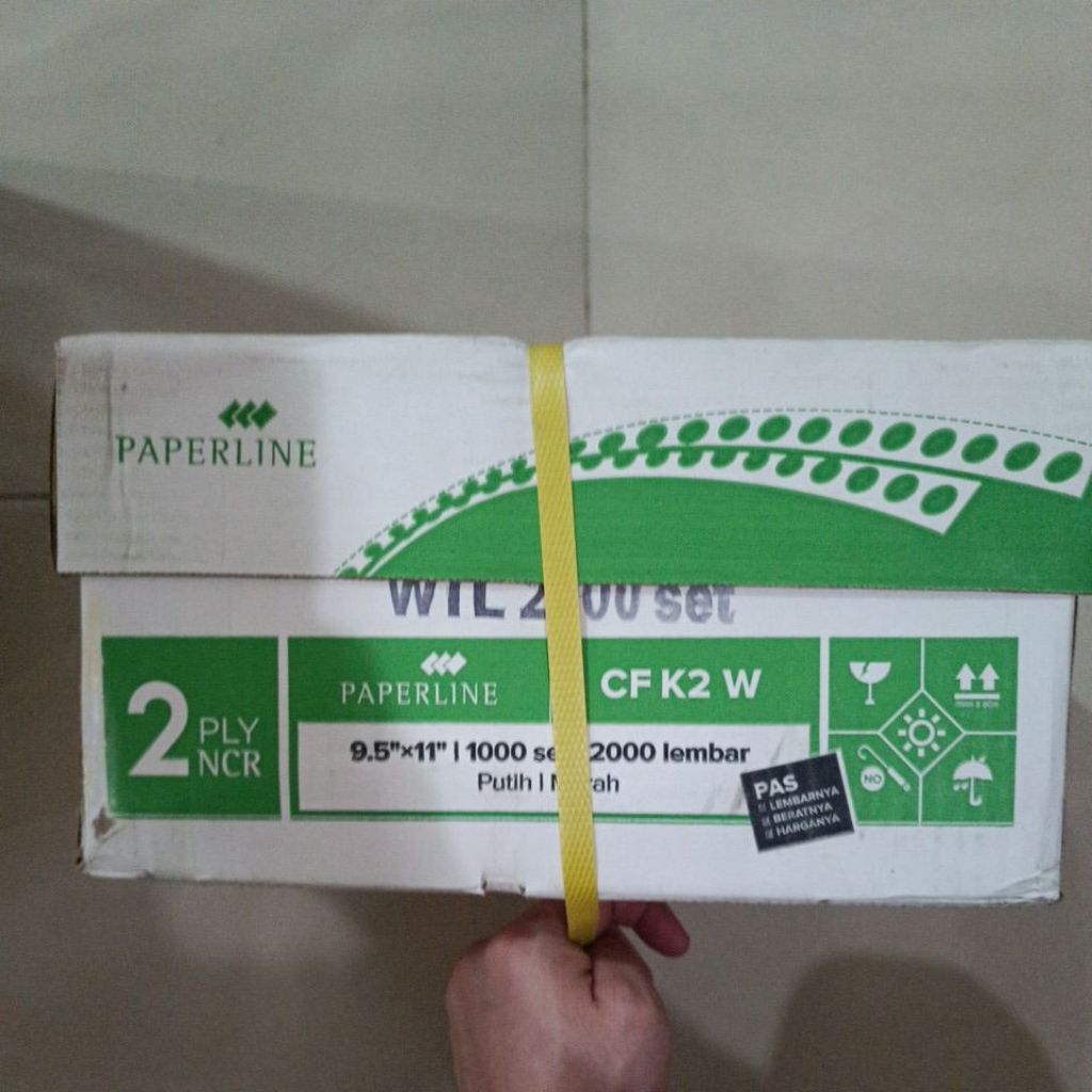 Jual Continuous form 2ply warna WARTEL bagi 4 / kertas komputer 2 ply ...