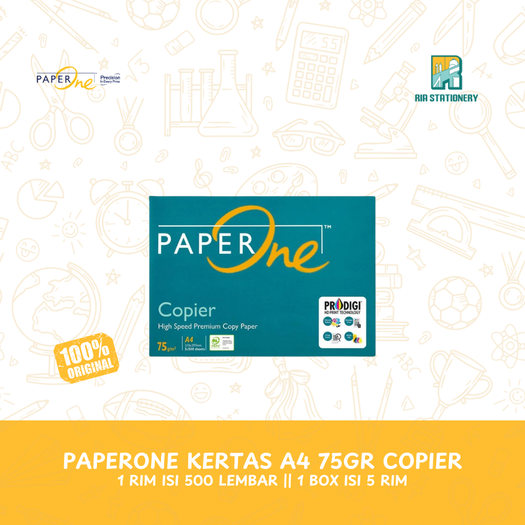 Jual Kertas PaperOne 75gsm Copier A4 / F4 / A3 – 1 Rim (500 Lembar ...