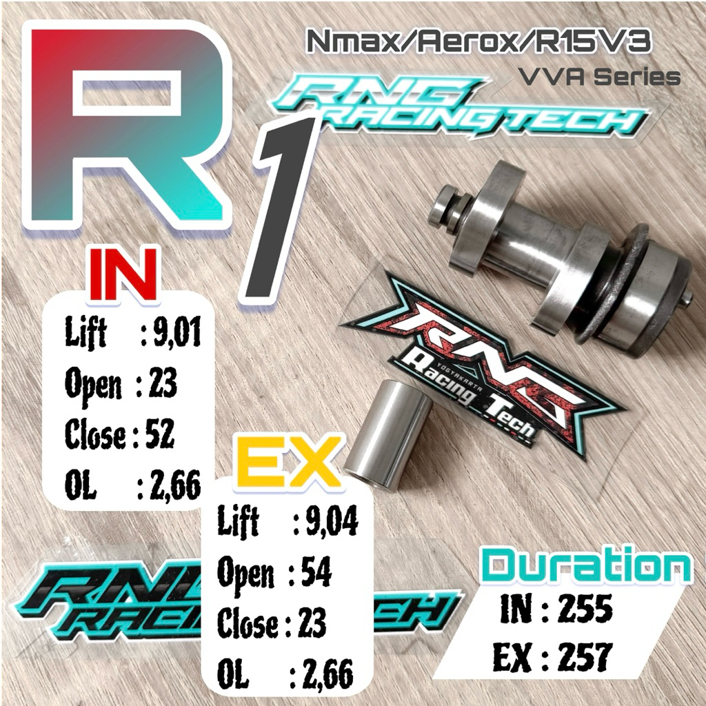 Jual Noken As RNG Racing Tech Seri R1 Custom Camshaft Tune Bore Stroke ...