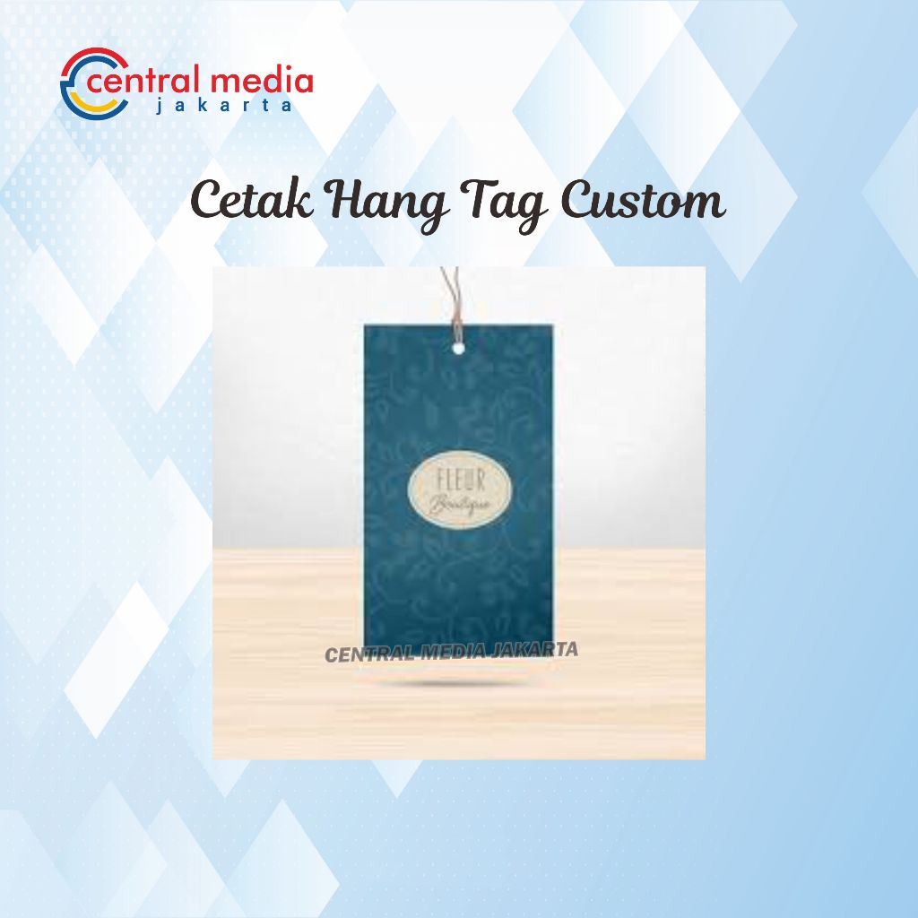 Jual Cetak Hang Tag Custom 2 Sisi Art Carton 230 gsm Label Tag Pakaian ...