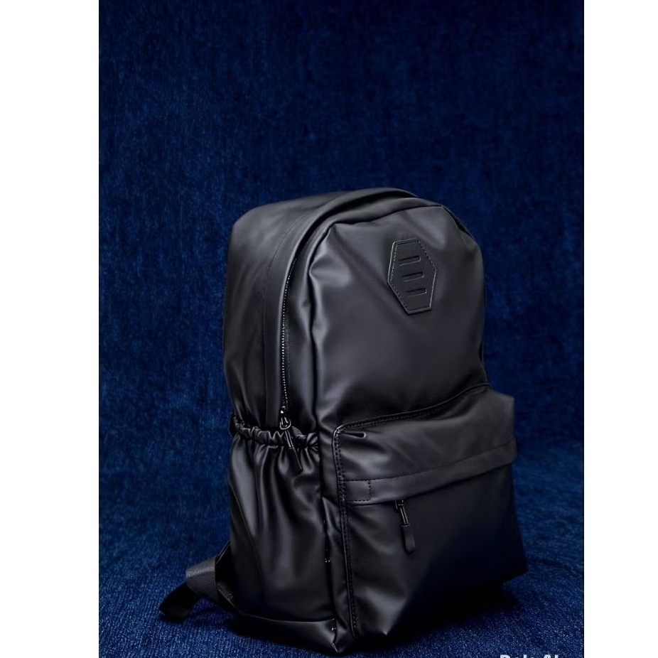 Jual Tas Ransel kulit Hitam Polos dengan Desain Minimalis dan ...