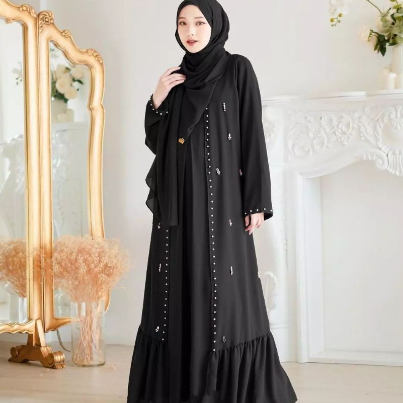 Jual Abaya Syahira Set Abaya Syar'i Abaya Set Arab Abaya Set Ceruty ...